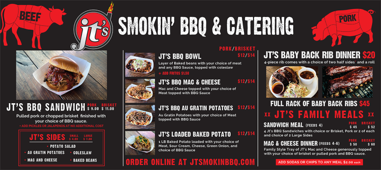 JT's Smokin' BBQ & Catering – Food Truck & Catering | Barbecue in ...